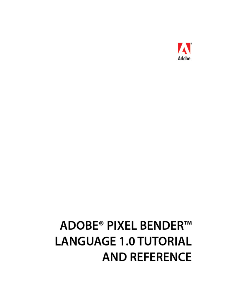 Pixel Bender Language 10 | PDF | Parameter (Computer Programming) | Shader
