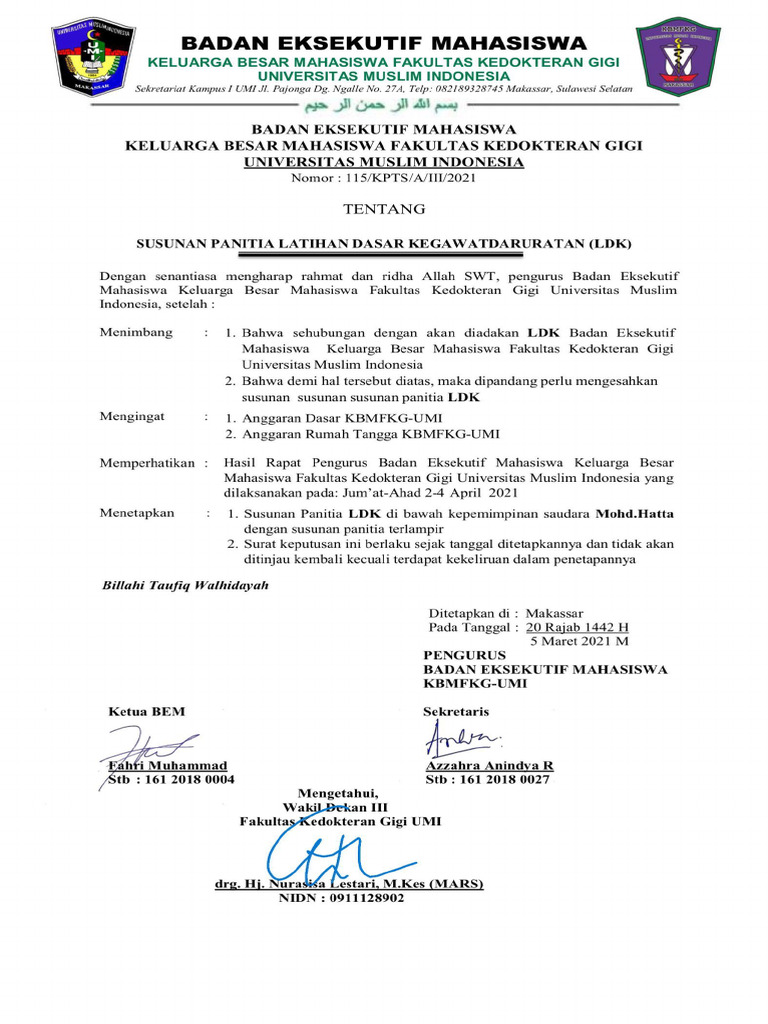 SK Panitia LDK 2021 | PDF