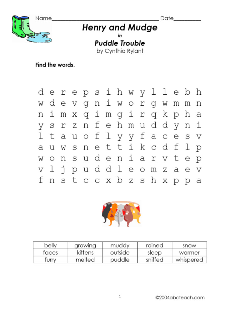 02 Henry and Mudge in Puddle Trouble | PDF