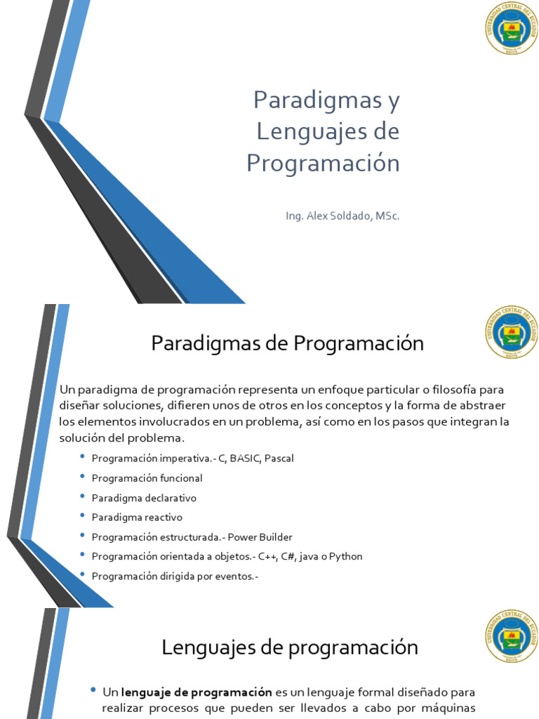 02 - Paradigmas y Lenguajes de Programacion | PDF | Java (lenguaje de programación) | Lenguaje ...