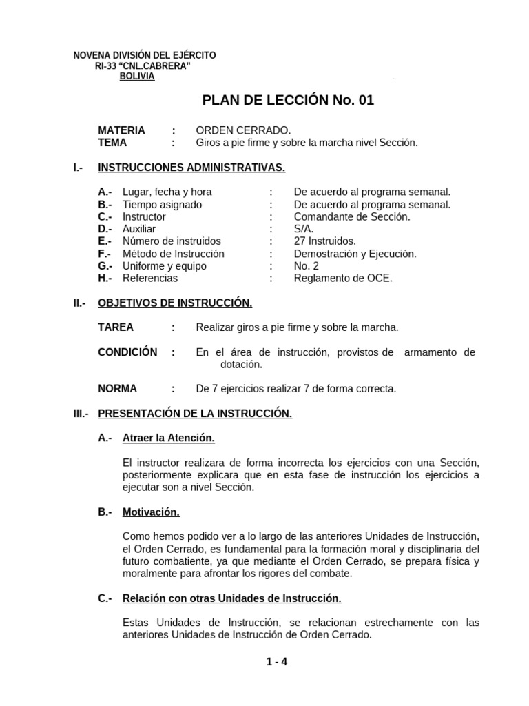 Oce 01 Giros A Pie Firme y Sobre La Marcha | PDF