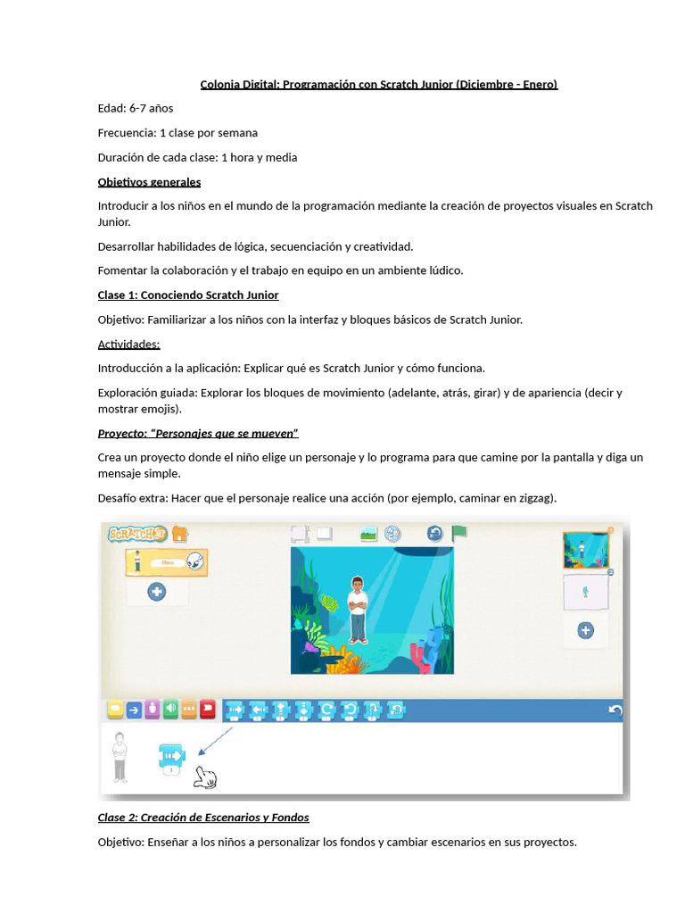 Scratch Jr Pdf Scratch Lenguaje De Programación 