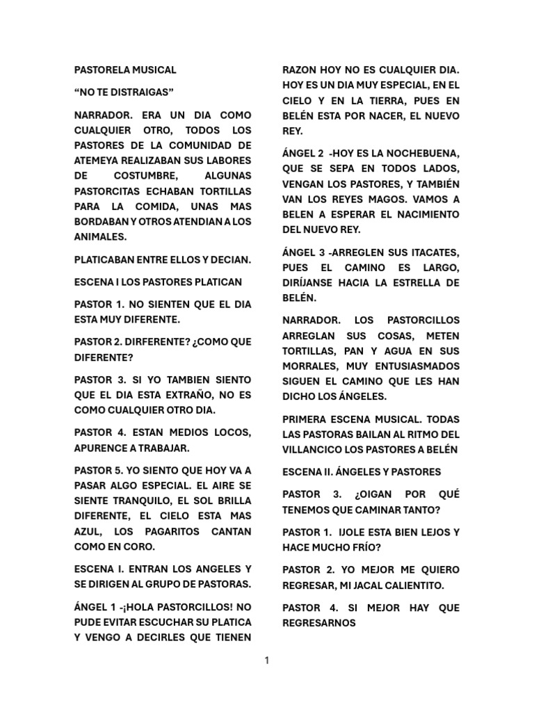 Pastorela Chusca Musical | PDF | Navidad