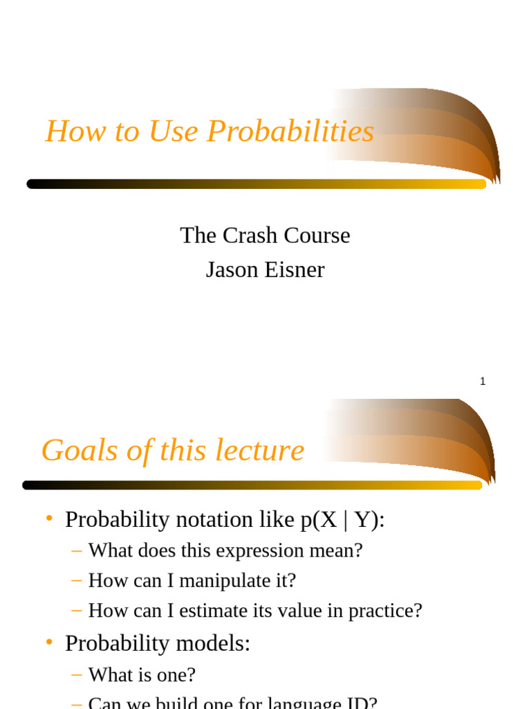 eisner-probability how to use prob | PDF | Function (Mathematics) | Sequence