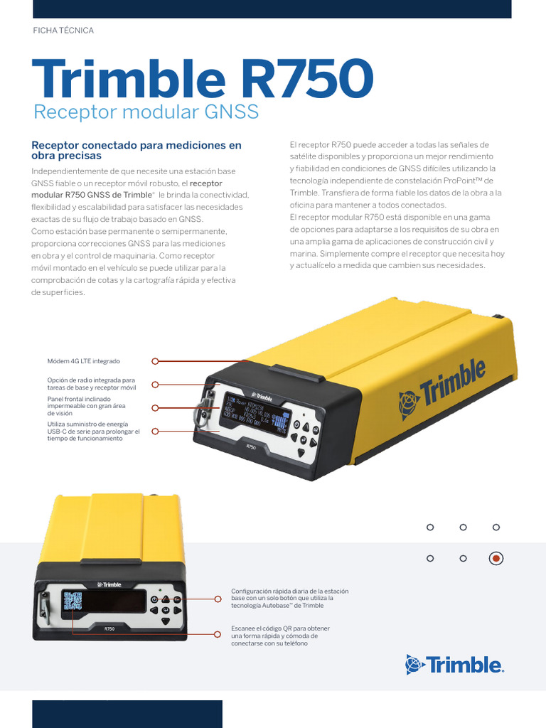 Trimble r750 Receptor Modular Gnss | PDF | Telecomunicaciones | Informática