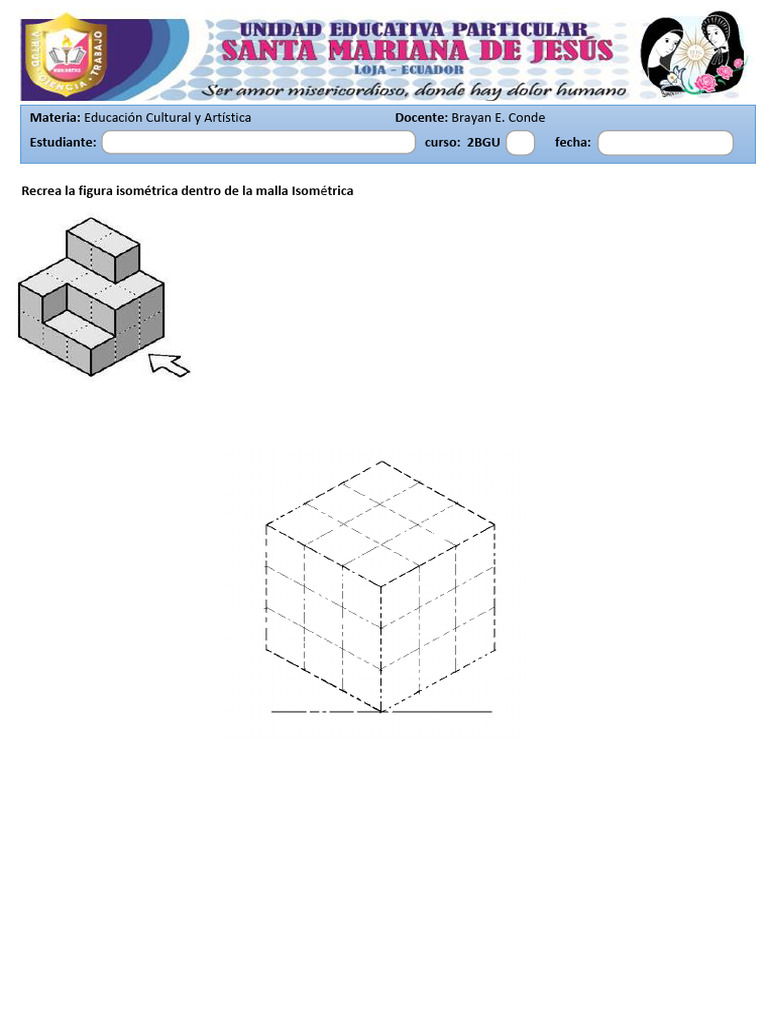 Crear Figura en Malla Isométrica | PDF
