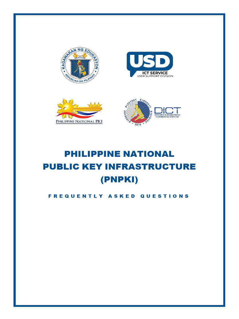 FAQs-PNPKI-2023-Edition | PDF | Public Key Certificate | Public Key Cryptography