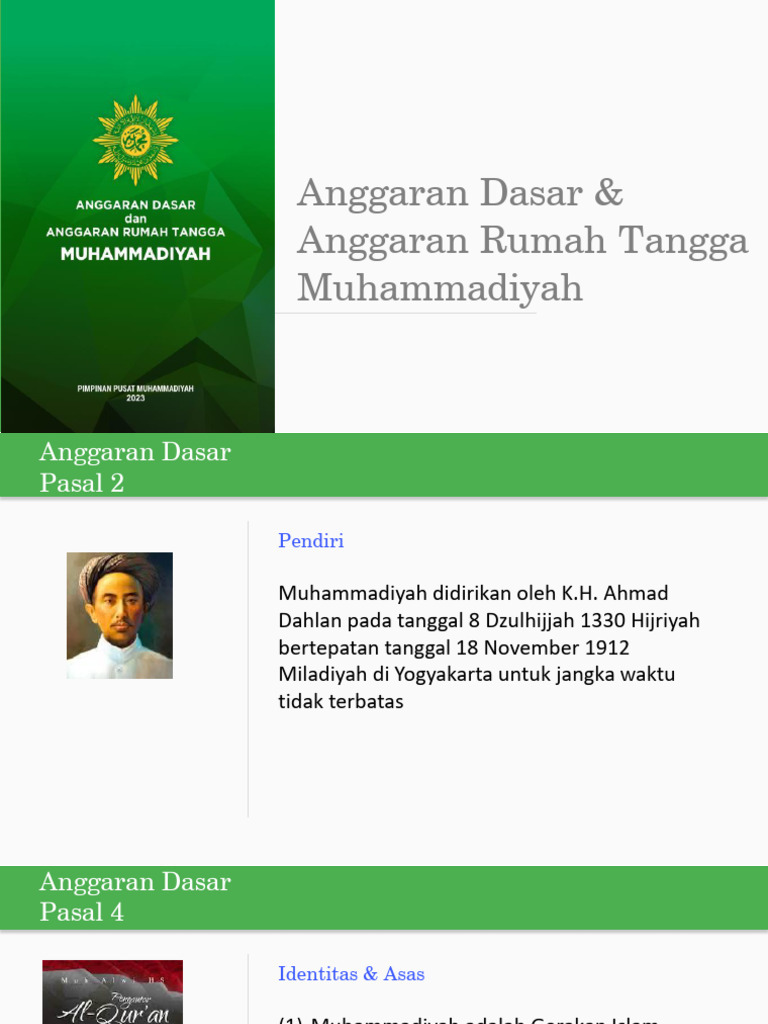 AD ART Muhammadiyah | PDF