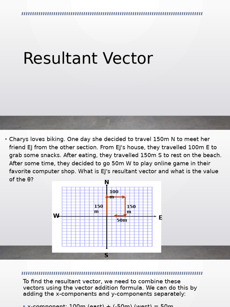 Resultant Vector Calculation Explained | PDF