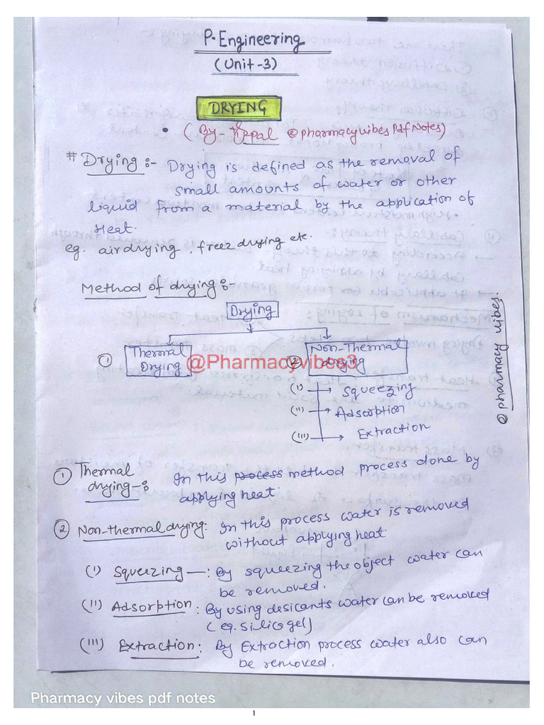 Pharmacy Vibes Notes | PDF