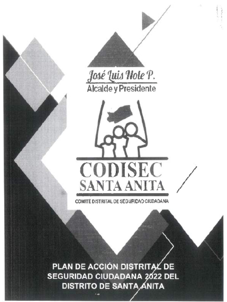 Plan de Accion Distrital de Seguridad Ciudadana 2022 - MDSA - Ok PDF | PDF