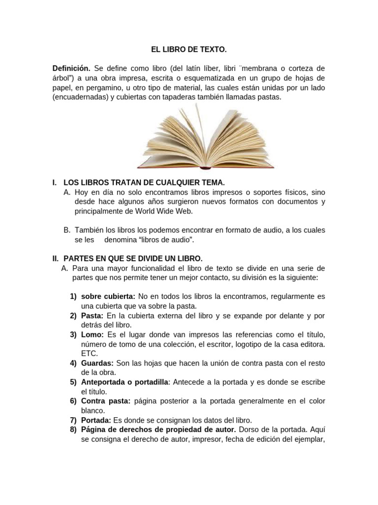 Estructura y Uso del Libro de Texto | PDF | Libros | Publicación