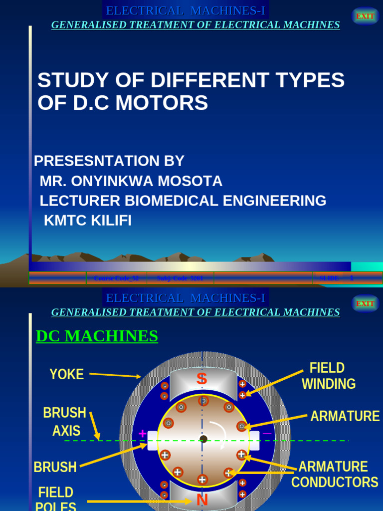 Different Types of DC Motors ANIMATED | PDF | Electric Motor ...