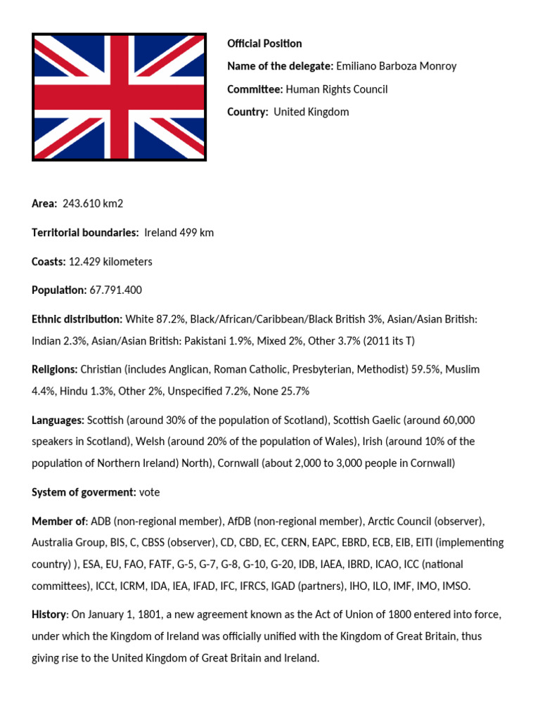 Position paper Uk | PDF | Human Trafficking | Human Rights
