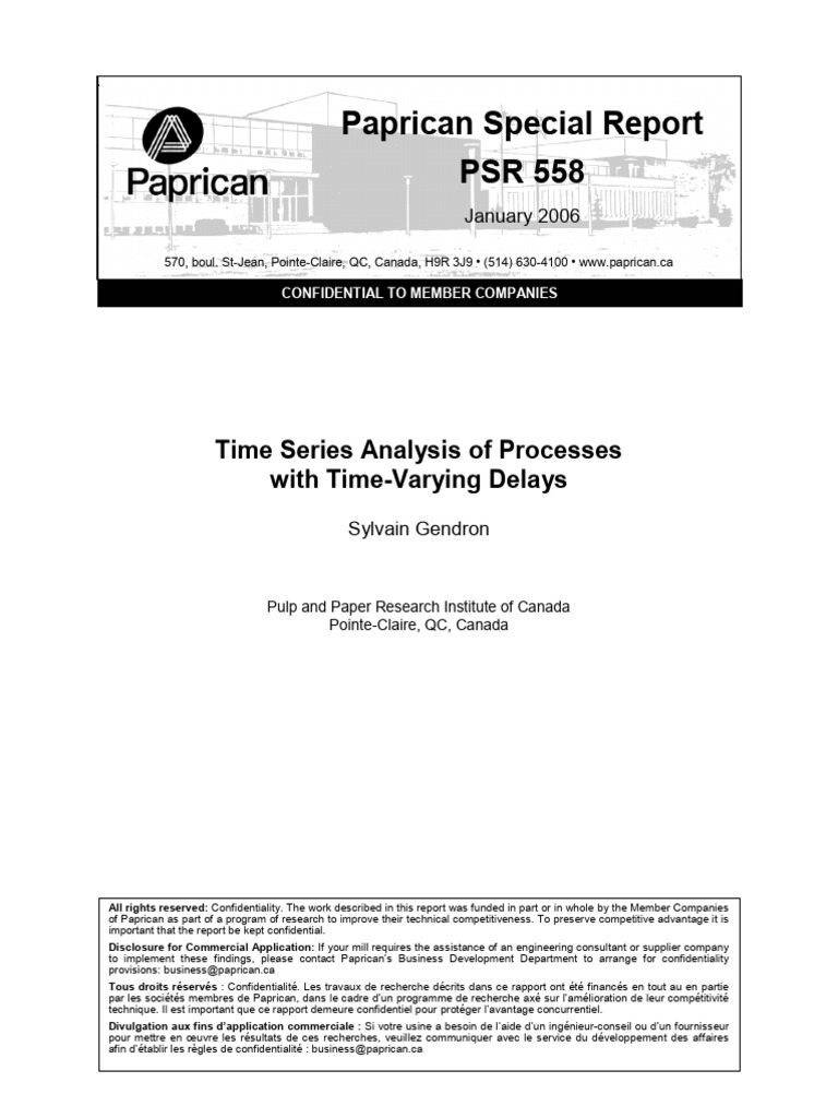 Analyse série delais variables PSR 558 | PDF | Stationary Process | Covariance