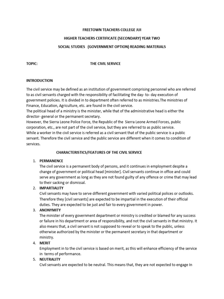 Gov't-Civil S | PDF | Constitution | Civil Service
