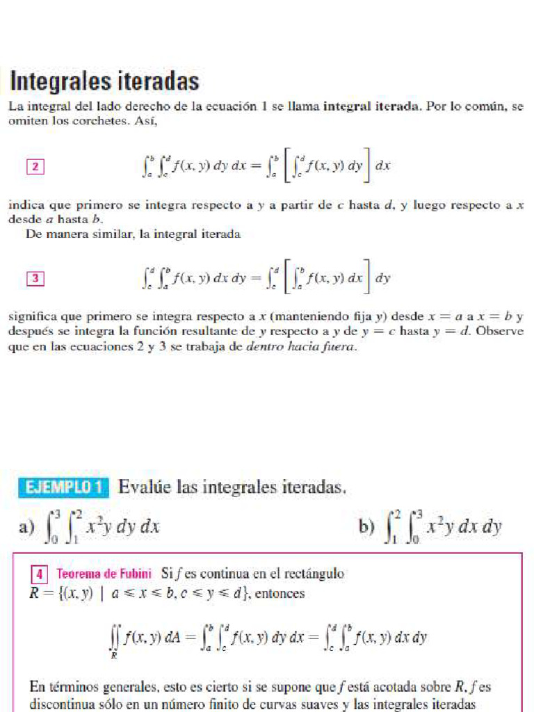Integrales Iteradas | PDF
