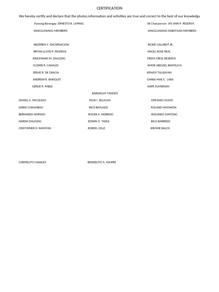 Attendance Road Clearing | PDF