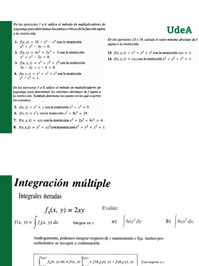 Integración Múltiple | PDF
