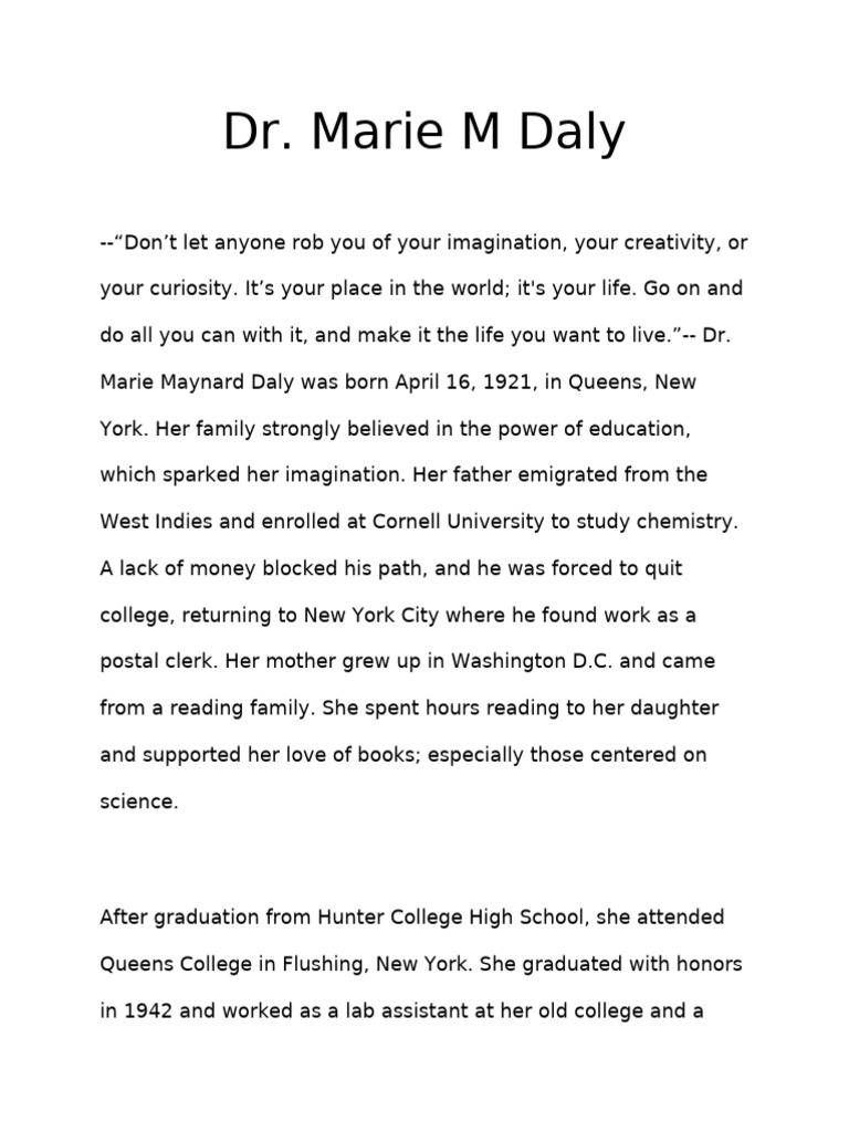Marie Maynard Daly | PDF