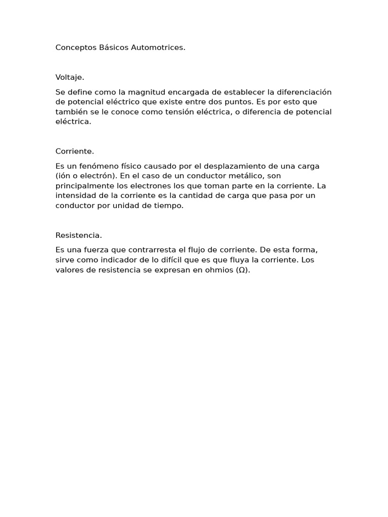 Conceptos Basicos de La Electricidad | PDF