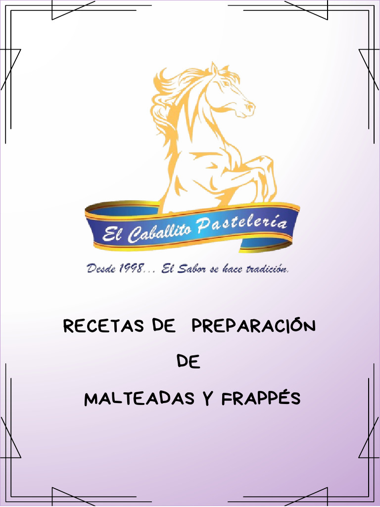 Recetas de Preparación de Malteadas y Frappés | PDF | Malteada | Helado