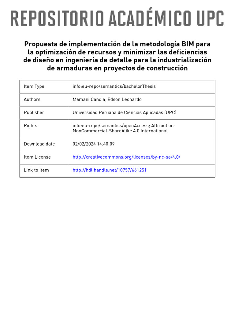 Propuesta de Implementación de La Metodología BIM para Armaduras Metalicas | PDF | Modelado de ...