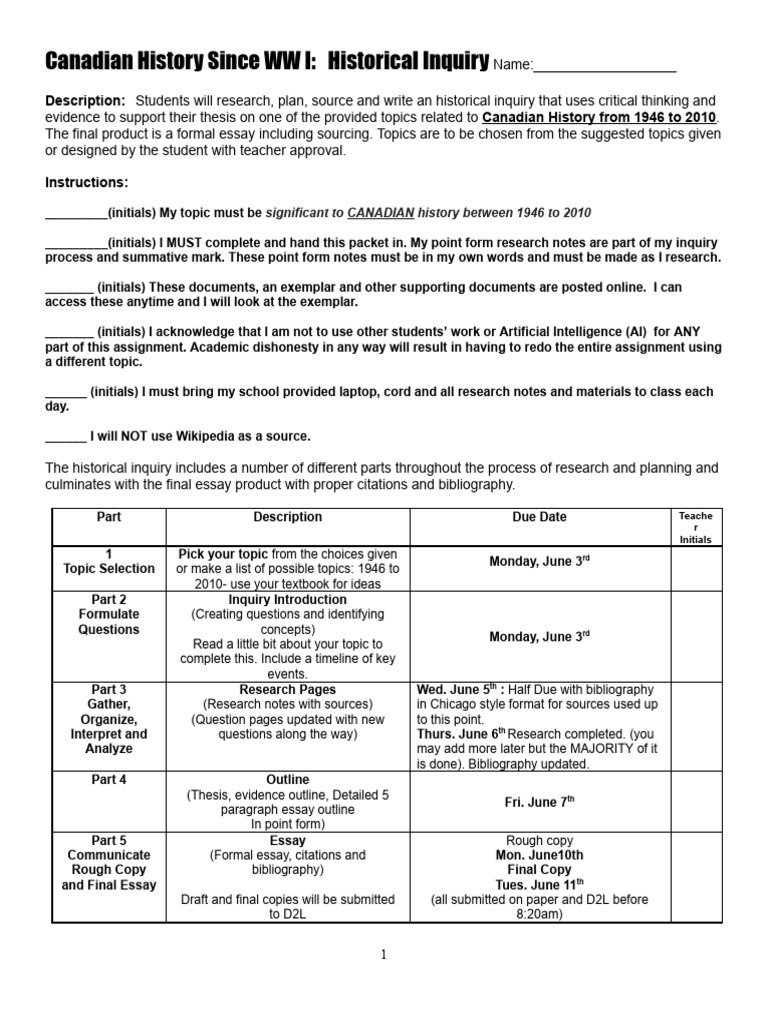 Historical Inquiry June 2024 Draft | PDF | Citation | Note (Typography)