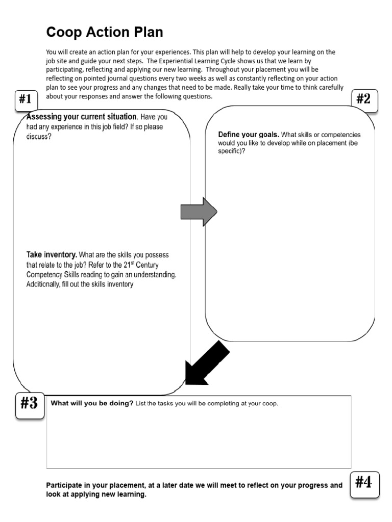 (Template) Coop Action Plan | PDF | Information | Knowledge