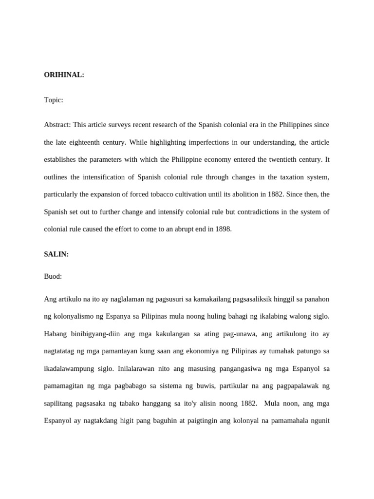 Pagsasalin Draft | PDF