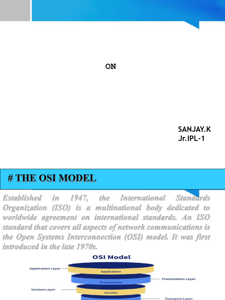 CS Assignment On 7 Layers of Networking | PDF | Osi Model | Computer ...