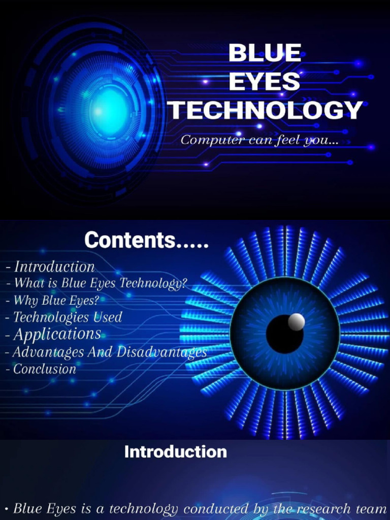 Blue Eyes Technology-1 | PDF
