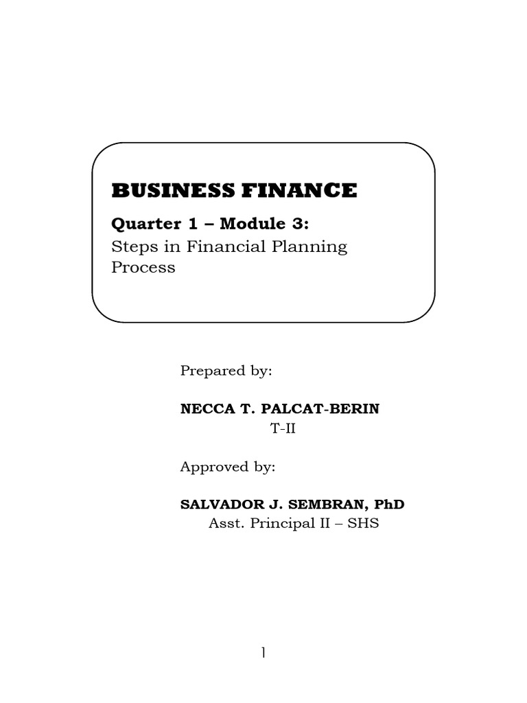 Business-Finance Module 3 | PDF | Debits And Credits | Expense