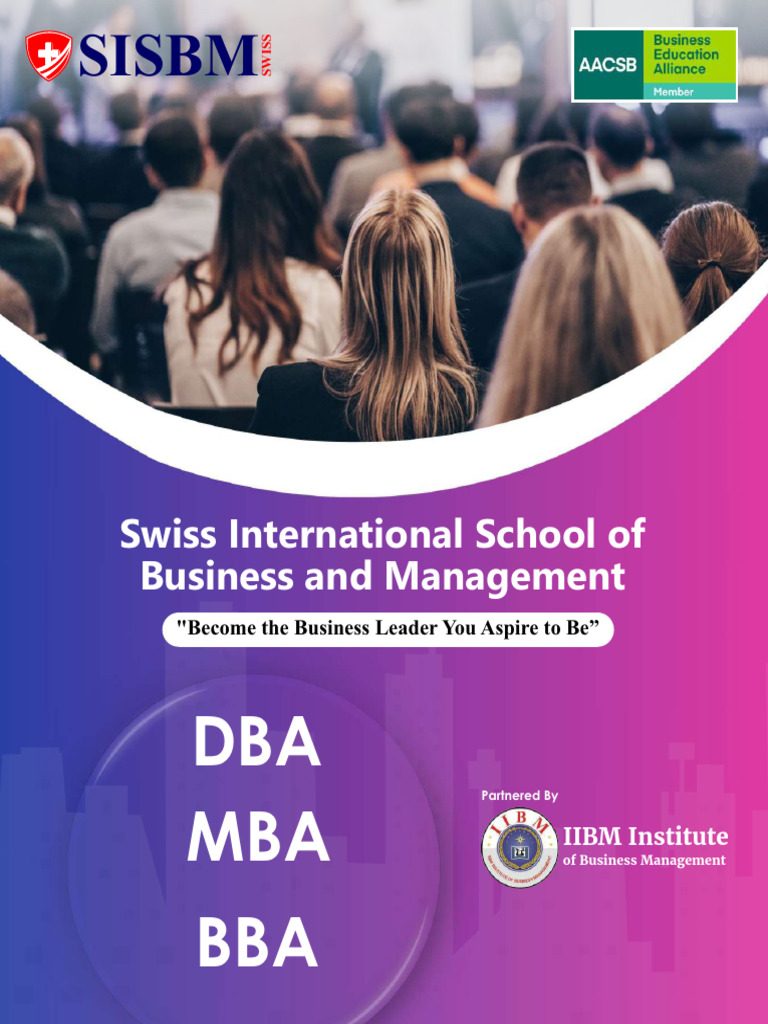 DBA, MBA and BBA_SISBM Prospectus_ | PDF | Master Of Business ...