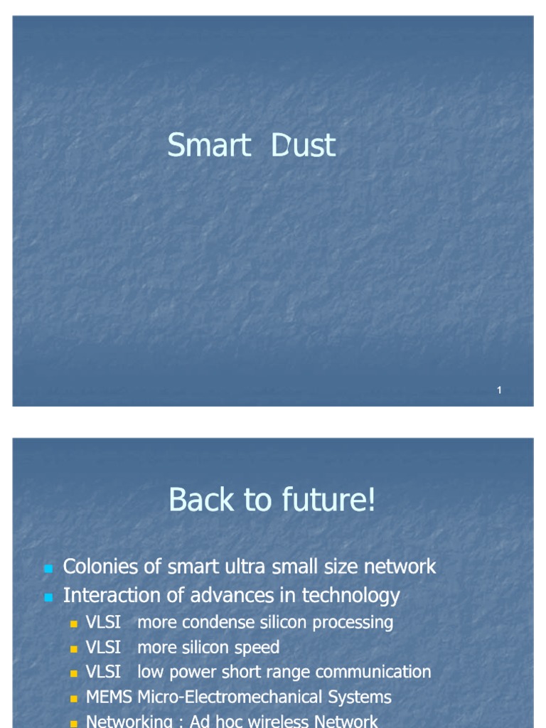 Smart Dust Smart Dust | PDF | Microcontroller | Wireless Sensor Network