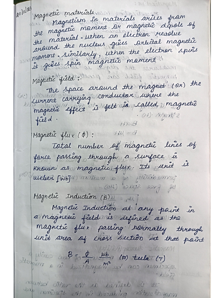 Engineering physics magnetic field | PDF