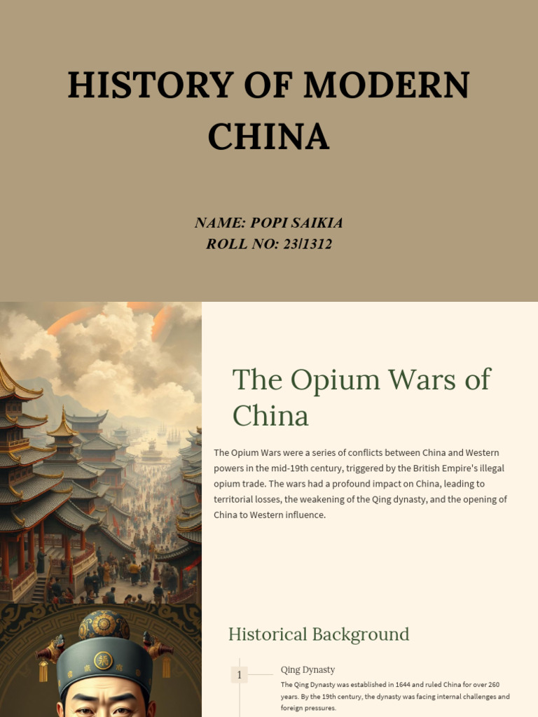 Impact of the Opium Wars on China | PDF | Qing Dynasty | China