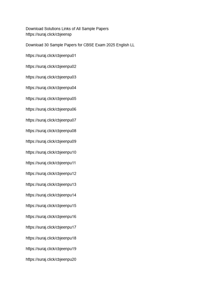 30 Question Paper Link | PDF