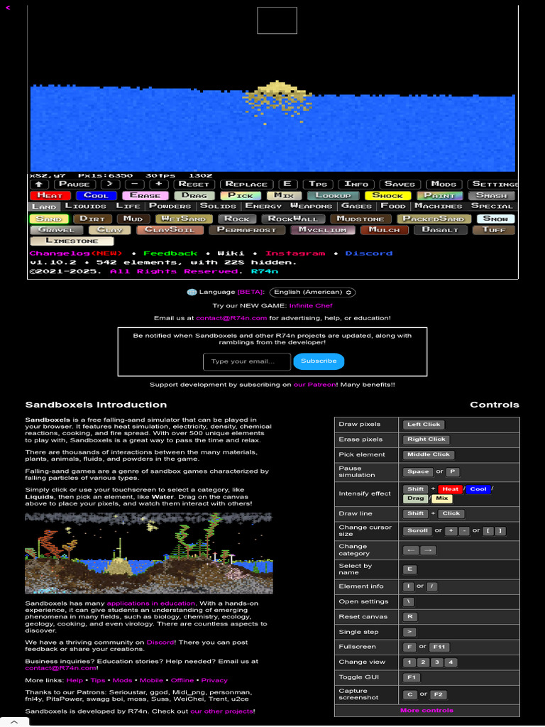 Sandboxels - Experiment With Pixels | PDF