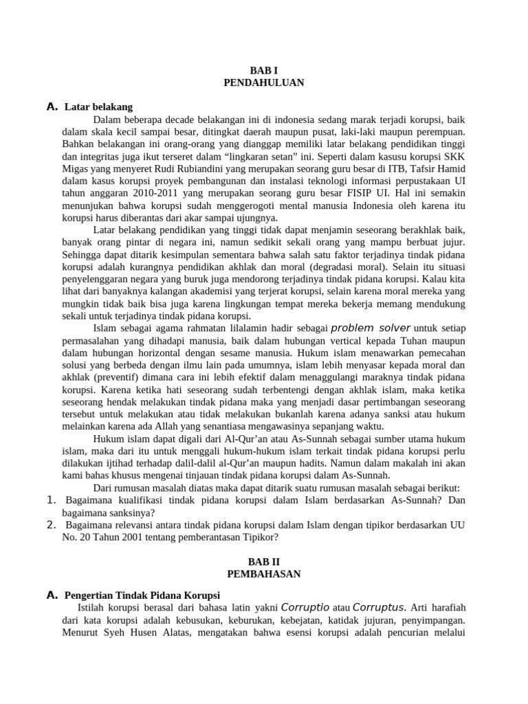 Bsa Ambl Pngrtian Korupsi DST | PDF