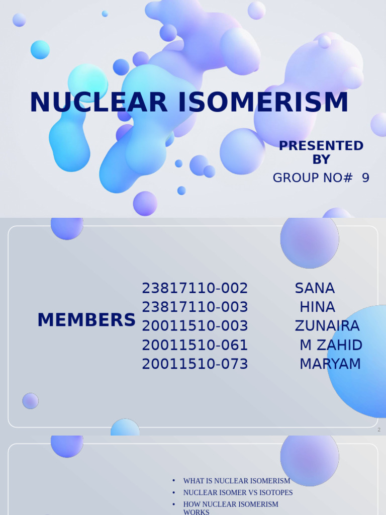 Blue Spheres Presentation | PDF | Radioactive Decay | Gamma Ray