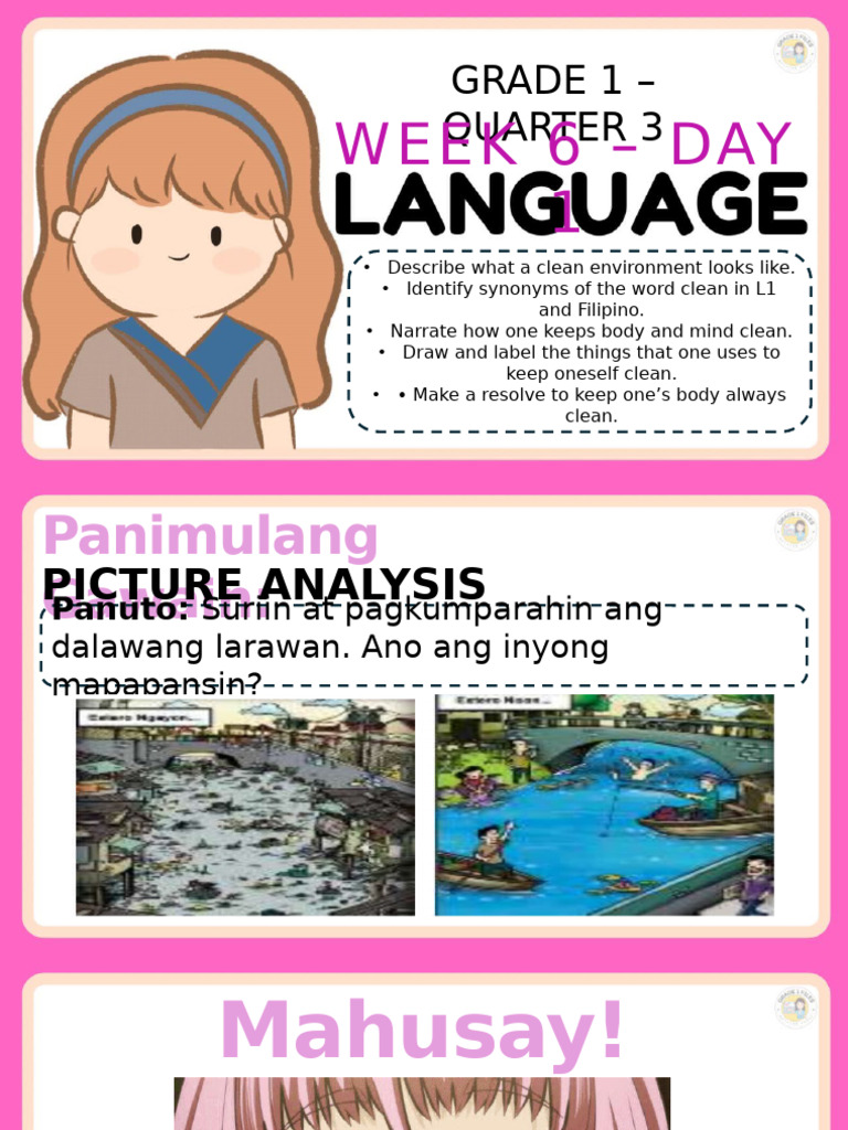 Grade 1 q3 Language Week 6 | PDF