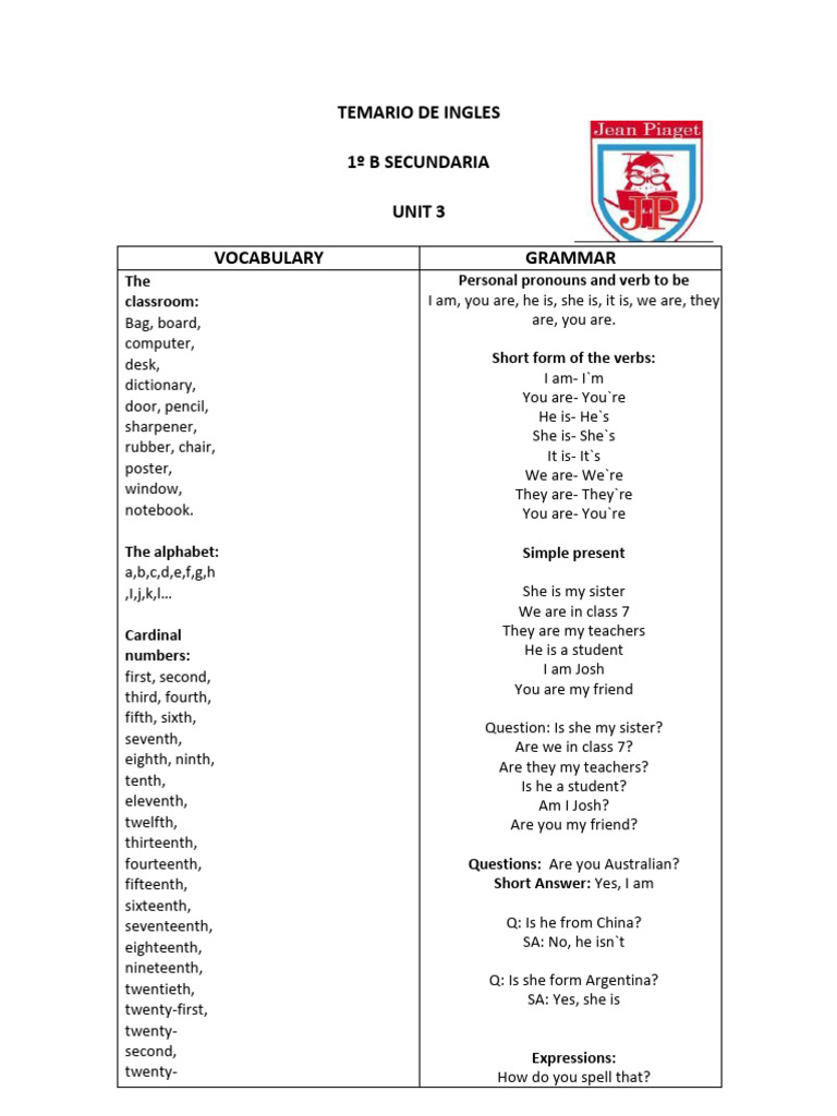 English Curriculum for 1st Year Secondary | PDF | English Language ...