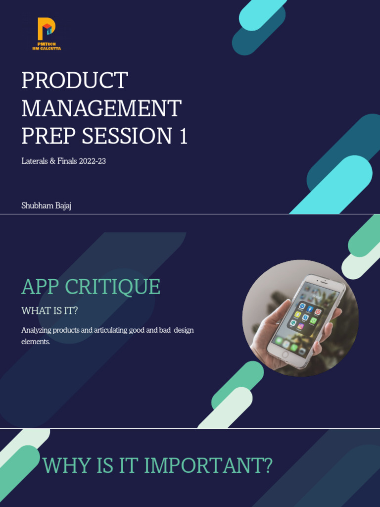 PM Prep Session App Critique | PDF