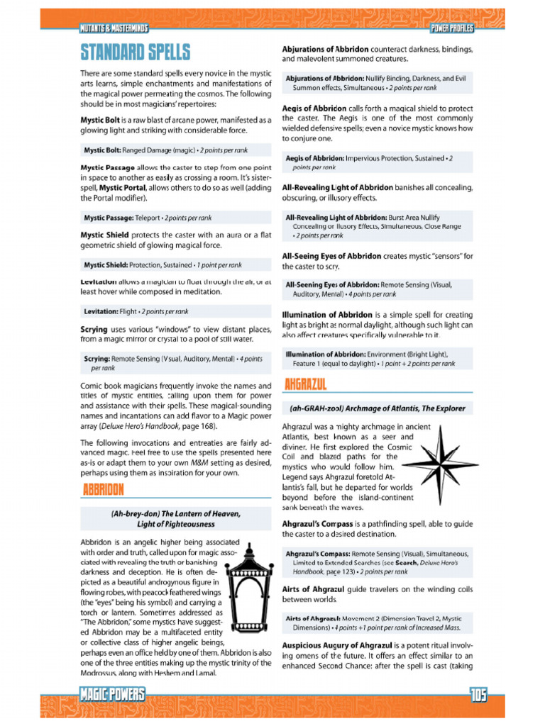 MM-3e-Sample Spells | PDF