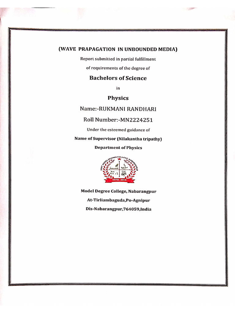 Wave Prapagation in Unbounded Media | PDF