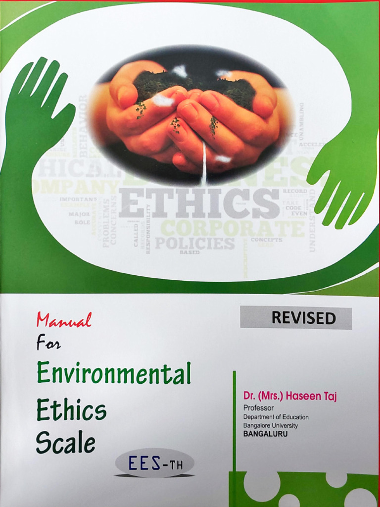 Manual for Environmental Ethics Scale | PDF