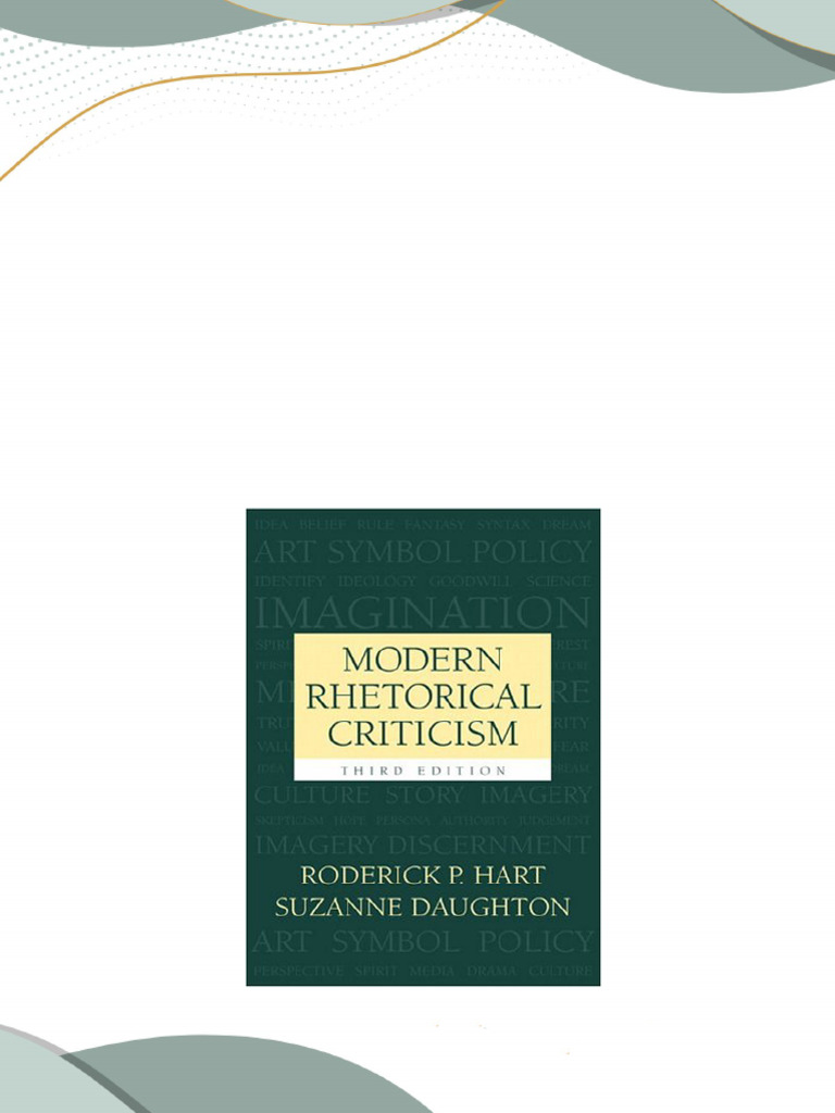 (Ebook) Modern Rhetorical Criticism by Roderick P Hart, Suzanne M ...