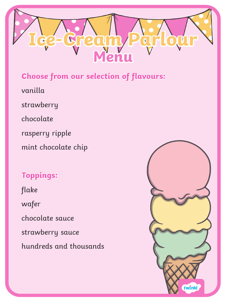 Ice Cream Parlour Display Posters | PDF
