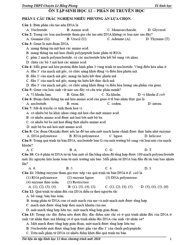 ôn-tập-SH12-HKIin | PDF